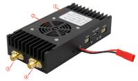 China High Speed UAV Signal Link 800MHz/1.4GHz/2.4GHz Frequency 30Mbps RJ45/UART(TTL232) for sale