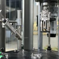 China Glass Bottle Screw Capping Machine Semi-Automatic Motorized Sealing for Aluminum Cap New for sale