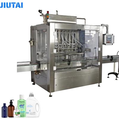 China Automatic Dishwashing Liquid Shampoo Filling Machine Lobe Peristaltic Pumps 5Liter or 300ml Stainless Steel High Accuracy for sale