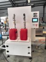China Diaphragm Conveyor Two Head Small Liquid Bottle Semi Auto Overflow Filling Machine Detergent for sale