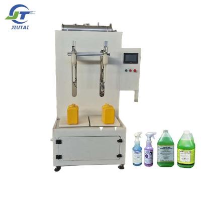China 5L-25L Liquid 84 Disinfectant rust Remover Weighing Liquid Filling Machines for Wide Opening Barrel for sale