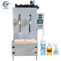 China Semi-Automatic 5 Gallon Pail Bleach Ammonia Solution Weighing Filling Precision Gear Pump Filling Machine for sale