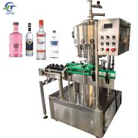 China Automatic Tracking Vacuum Filling Machine for 300ml Plastic Bottle Wine Vinegar Mineral Water With Conveyor Belt for sale