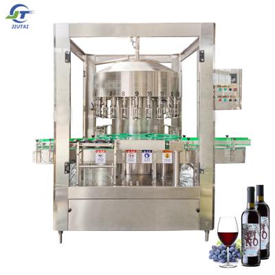 China Automatic Vodka Alcohol White Wine Glass Bottle Cleaning Vacuum Filling Machine with Liquid Canning for sale