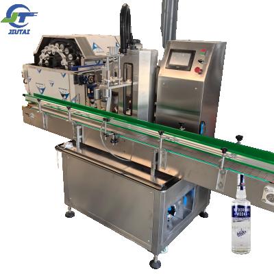 China Automatic Plastic Glass Jar Two Colors Chocolate Spread Swirl Peanut Butter Syrup Strawberry Sauce Stripes Paste Filling Machine for sale