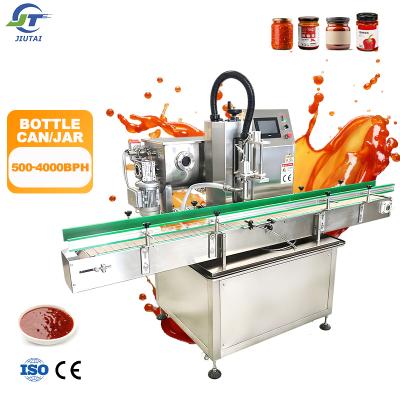 China High Efficiency 316L Food Grade Liquid Tomato Ketchup Rotor Pump Filling Machine Anti-drip for Tomato Paste/Sauce Bottle Filling for sale