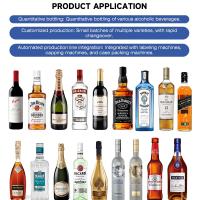 China Automatic Negative Pressure Red Spirits Wine Whiskey Vodka Water Liquid Bottle Filling Machine for Glass Bottles Plastic Bottles for sale