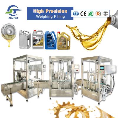 China High Accuracy SS316 Automatic Quantitative Rotor Pump Weighing Filling Machine for Oil Gear Oil Hydraulic Oil Filling Equipment for sale