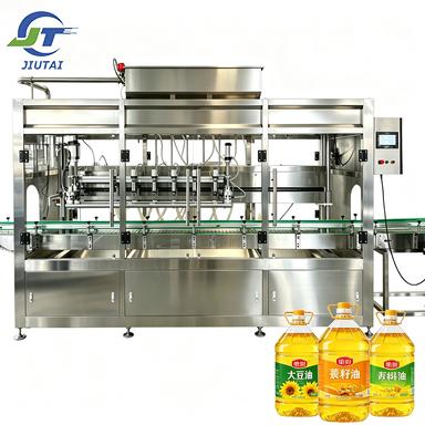 China Fully Automatic Gear Pump Tracking Filling Machine Industrial Filling Machine for Edible Oil Sunflower Oil Soybean Oil for sale