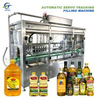 China Large Scale 6 Nozzle Plastic PET Glass Bottles Liquid High Speed Servo Motor Coconut Chili Corn Vegetable Oil Filling Machine for sale