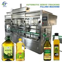 China Automatic Servo Tracking Liquid PET Plastic Glass Bottles Jerry Can Viscous Liquid Filling Machine for Olive Palm Cooking Oil for sale