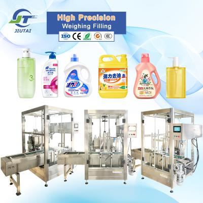 China Full Automatic Rotor Pump Bottle Jar Shampoo Shower Gel Liquid Quantitative Filling Machine for Factory Detergent Production for sale