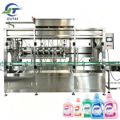 China Laundry Detergent Liquid Soap Fabric Softener Clothing Care Automatic Gear Pump Tracking Filling Machine for sale