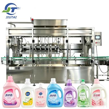 China Laundry Detergent Liquid Soap Softener Dish Washing Automatic Gear Pump Tracking Filling Machine for sale