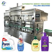 China Daily Chemical Automatic Shampoo PET Plastic Glass Bottles Jerry Can Linear High Speed Servo Liquid Detergent Filling Machine for sale