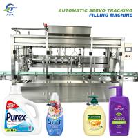 China Shampoo 300ml 1Liter Lotion 500ml Soap Bath Dishwashing Bottle Automatic Servo Pump Tracking Viscous Liquid Filling Machine for sale