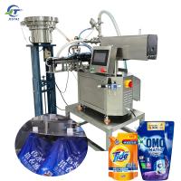 China Automatic Liquid Packaging Production Laundry Detergent Spout Pouch Filling Capping Machine for Daily Chemical Factory for sale