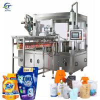 China Automatic Liquid Premade Bag Packaging Machine Detergent Laundry Doypack Spout Pouch Filling Capping Machine for sale