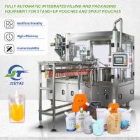 China High Accuracy 100-1000ml Automatic Single Head Tabletop Stand-up Pouch Filling and Capping Machine for sale