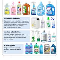 China Toilet Cleaner Detergent Corrosion Resistant Liquid Filling Equipment Semi Automatic Gravity Flow Filling Machine for sale