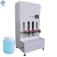 China Semi Automatic Chemical Liquid Detergent Bleach Acidic Corrosive Plastic Bottle Filling Machines for Plastic Bottle for sale
