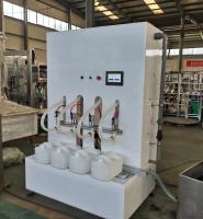 China Semi Automatic Chemical Liquid Detergent Bleach Acidic Corrosive Plastic Bottle Filling Machines for Plastic Bottle for sale