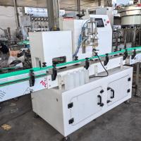 China Automatic Anti Corrosion Chemical Liquid Filling Machine 2 Nozzles 500ml 1L Toilet Cleaner HCL Degreaser Jerry Can Servo Pump for sale