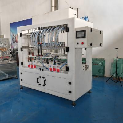 China Automatic 6 Head Liquid Filling Machine with Anti Corrosion Design for Detergent Liquid and Plastic Bottle Filling for sale