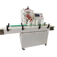China Automatic 2 Head Pet Bottle Bleach and Toilet Cleaner Liquids Filling Machine with Convey Line for sale