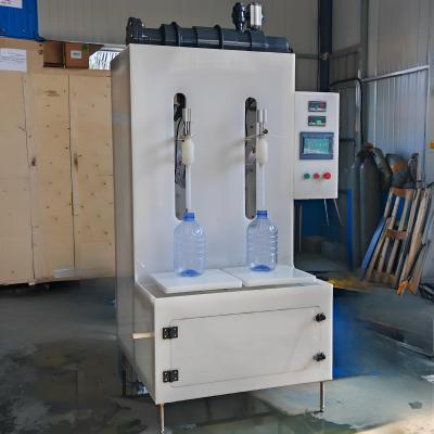 China Anti Corrosion Toilet Cleaner Liquid Filling Machine Semi Automatic Bottle Filler Acidic 20L Jerry Can Weighing for sale