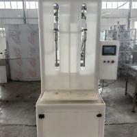 China Chemical Filling Machine for Plastic Bottle Handling Liquid Detergent Bleach Acidic and Corrosive Substances Semi Automatic for sale