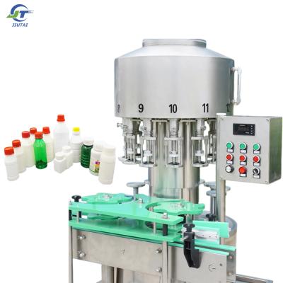 China Industrial Pesticide Filling Machine Line 12 Nozzle Servo 4000 BPH Glass Plastic Bottle Liquid Agriculture Pesticide for sale