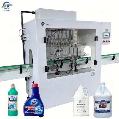 China High Precision 1000BPH Automatic PP Materials Corrosive Liquid Pesticide Toilet Cleaner Acid Chemical Filling Machine for sale