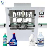 China High Precision 1000BPH Automatic PP Materials Corrosive Liquid Pesticide Toilet Cleaner Acid Chemical Filling Machine for sale