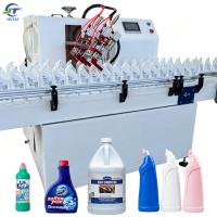 China 2000BPH Anti-corrosion Plastic Bottle Chemical 1 Liter Bottle Automatic Corrosive Liquid Filling Machine Price for sale
