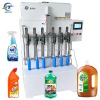China Semi Automatic 6 Heads Bleach Corrosive Liquid Toilet Cleaner Pesticide Liquid Filling Machine Chemical for sale