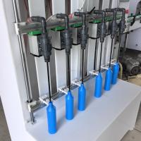 China Semi Automatic 6 Heads Bleach Corrosive Liquid Toilet Cleaner Pesticide Liquid Filling Machine Chemical for sale