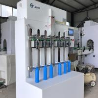China Soap Degreaser Javel 1Gal 1L Bottle Liquid Filling 4 Heads Semi-Automatic Anti Corrosive Filling Machine for sale