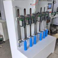 China Corrosive Resistant Acid Liquid Filling Machine Glass Semi-Automatic Chemical Gravity Chemical Filling Machine for sale