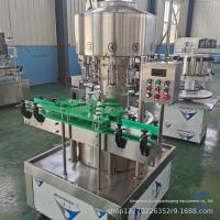 China 2000 BPH Automatic Digital Rotary Vacuum Liquid Filling Machine PLC-controlled Glass Bottle Juice Fruit Vinegar Filling Line for sale