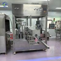China Automatic Stand up Spout Pouch High Accuracy Liquid Filling Sealing Capping Line Machine for Mayonnaise 100-1000ml for sale