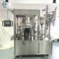 China Automatic Stand up Spout Pouch High Accuracy Liquid Filling Sealing Capping Line Machine for Mayonnaise 100-1000ml for sale