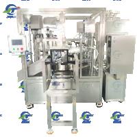 China Automatic 4 Nozzle Stand up Spout Pouch Filling Sealing Machine for Ketchup 500ml for sale