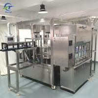 China High Accuracy Liquid Mayonnaise 100-1000ml Pouch Filling Capping Line Machine With Sewing for sale