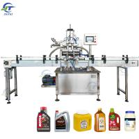 China Automatic Oil Filling Pumb Machine With Conveyor for 1L Bottle and Jerry Can for sale