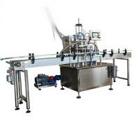 China Automatic 2 Head Volumetric Lube Oil Filling Machine for 2.5L Plastic Bottle With Conveyor for sale