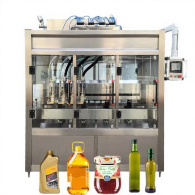 China High Speed Automatic Olive Oil Cooking Oil Jerry Can Tracking Piston Filling Machine for sale