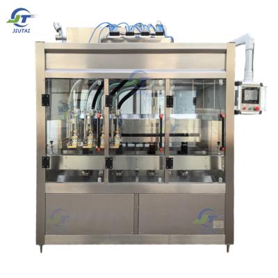 China Fully Automatic 4-Nozzles High Viscosity Lubricant Oil Tracking Piston Filling Machine for sale