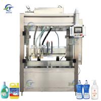 China Shampoo Lotion Automatic Tracking Type Filling Machine 1Liter 500ml Soap Bath Commercial Dishwashing Single Fill Packing for sale