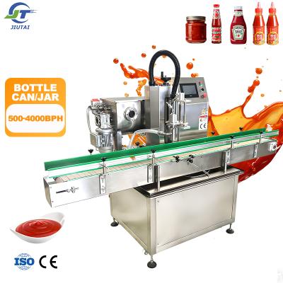 China Mixed Condiment Sauce Compound Paste Seasoning Paste Thick Sauce Sticky Materials Filling Equipment Rotor Pump Filling Machine for sale